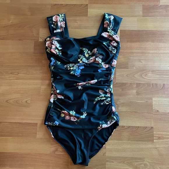Albion | Swim | Albion Rose Black Off The Shoulder One Piece Swimsuit ...